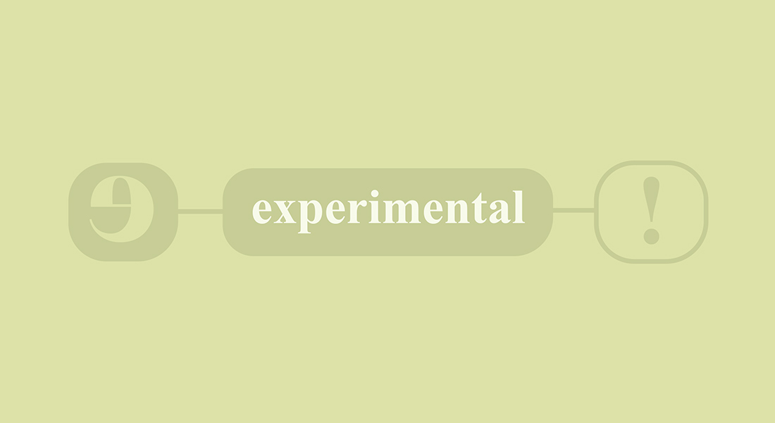 Experimental – minor literature[s]